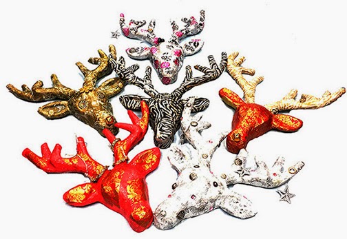 17 Paper Mache Deer Head DIY Instructions Guide Patterns