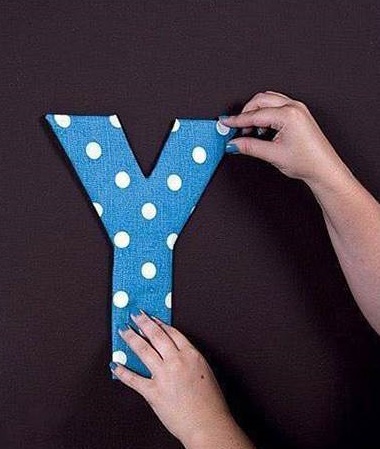 21 DIY Cardboard Letters - Guide Patterns