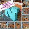 21 DIY Cardboard Letters - Guide Patterns
