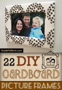 22 DIY Cardboard Picture Frames - Guide Patterns