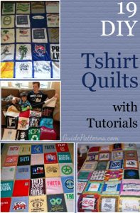How to Make a Tshirt Quilt: 19 DIY Tutorials - Guide Patterns