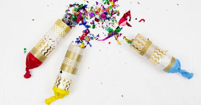 26 Homemade Confetti Party Poppers - Guide Patterns