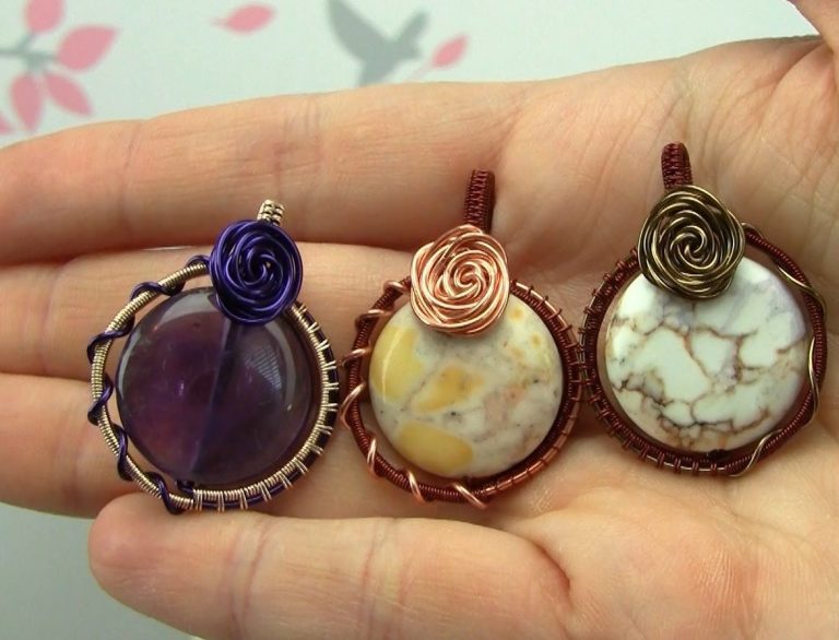 Wire Wrapped Pendants: 42 Interesting Designs - Guide Patterns