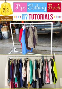 23 Pipe Clothing Rack DIY Tutorials - Guide Patterns