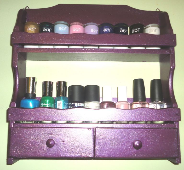 31 DIY Racks for Nail Polish Display - Guide Patterns