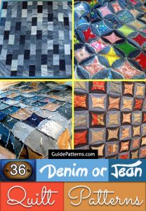 36 Denim or Jean Quilt Patterns | Guide Patterns