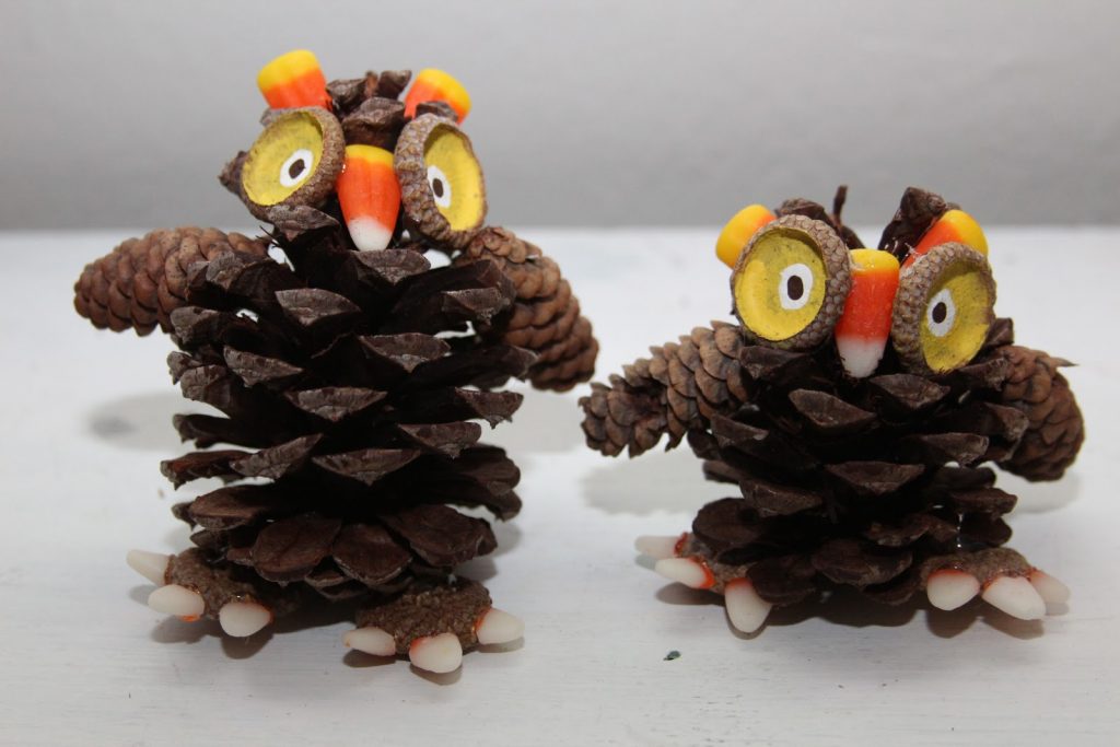 6 Creative Ideas for DIY Pine Cone Owls - Guide Patterns