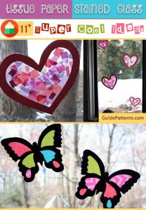 Tissue Paper Stained Glass: 11+ Super Cool Ideas - Guide Patterns
