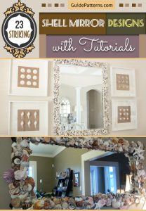 23 Striking Shell Mirror Designs with Tutorials - Guide Patterns
