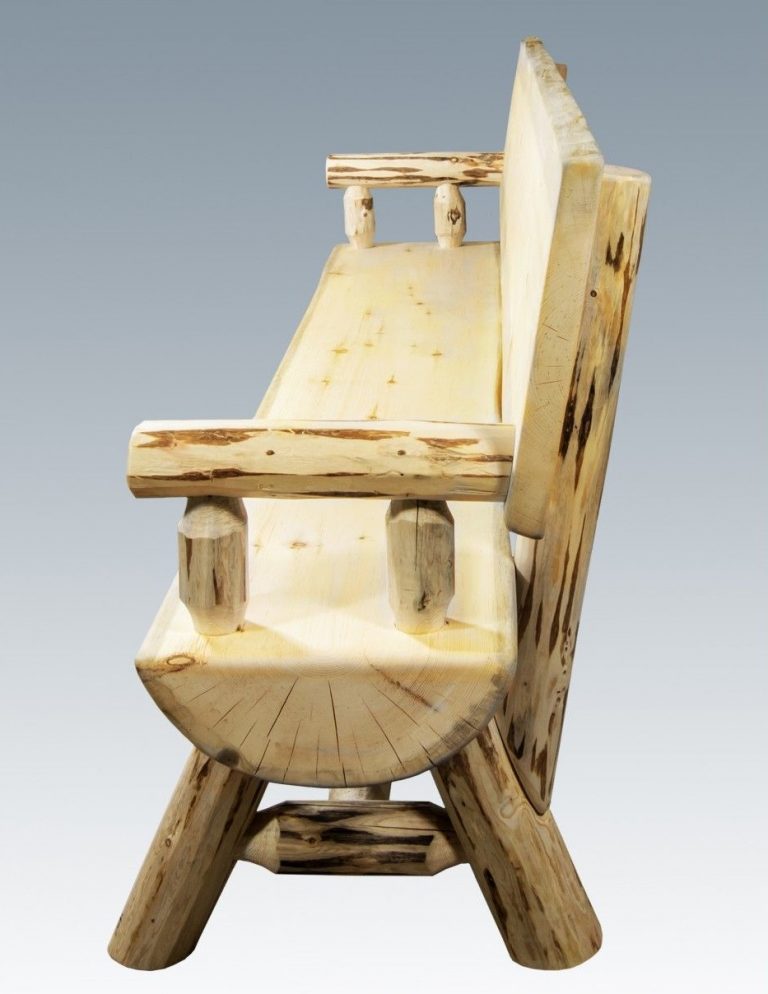 20 Plans to Build a Rustic Bench from Logs - Guide Patterns