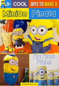 9+ Cool DIYs to Make a Minion Pinata - Guide Patterns