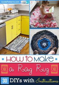 How to Make a Rag Rug: 30 DIYs with Instructions - Guide Patterns