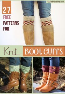 27 Free Patterns for Knit Boot Cuffs - Guide Patterns