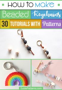 How to Make Beaded Keychains: 30 Tutorials with Patterns - Guide Patterns