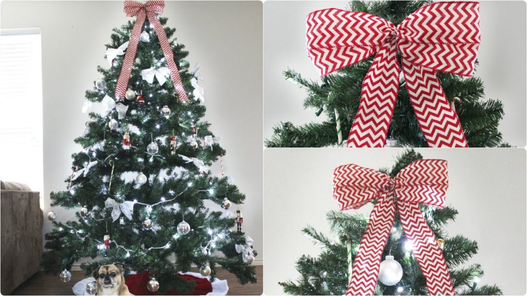 13+ Ways to Make a Christmas Tree Bow Topper | Guide Patterns