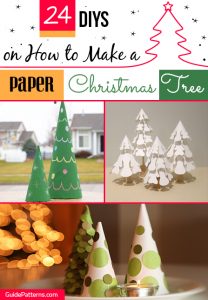 24+ DIYs on How to Make a Paper Christmas Tree - Guide Patterns
