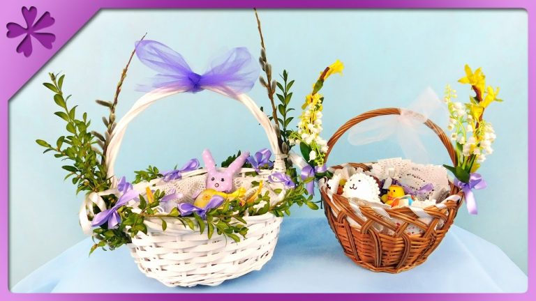 41+ DIYs to Make Decorative Easter Baskets - Guide Patterns