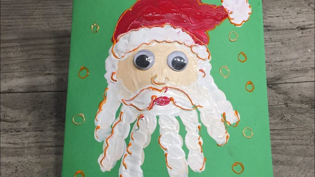 24 Ways of Making Santa Handprints | Guide Patterns