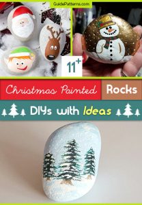 11+ Christmas Painted Rocks DIYs with Ideas - Guide Patterns