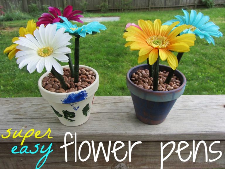 18+ DIYs to Make Flower Pen - Guide Patterns